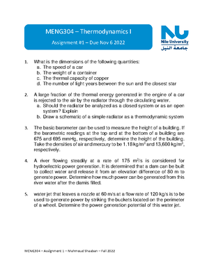 Thermo 8e SM Chap01 - Solution Manual of Chapter 1 - PROPRIETARY MATERIAL. © 2015 McGraw-Hill ...