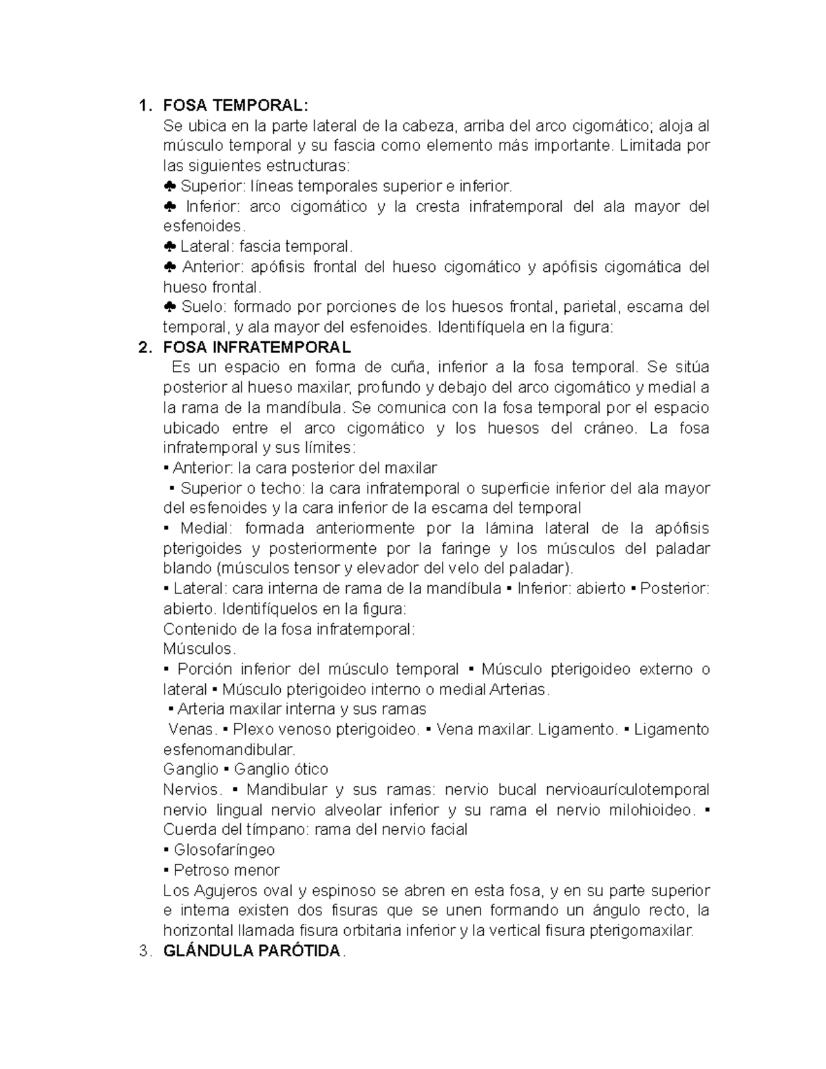 FOSA Temporal - ues - 1. FOSA TEMPORAL: Se ubica en la parte lateral de ...
