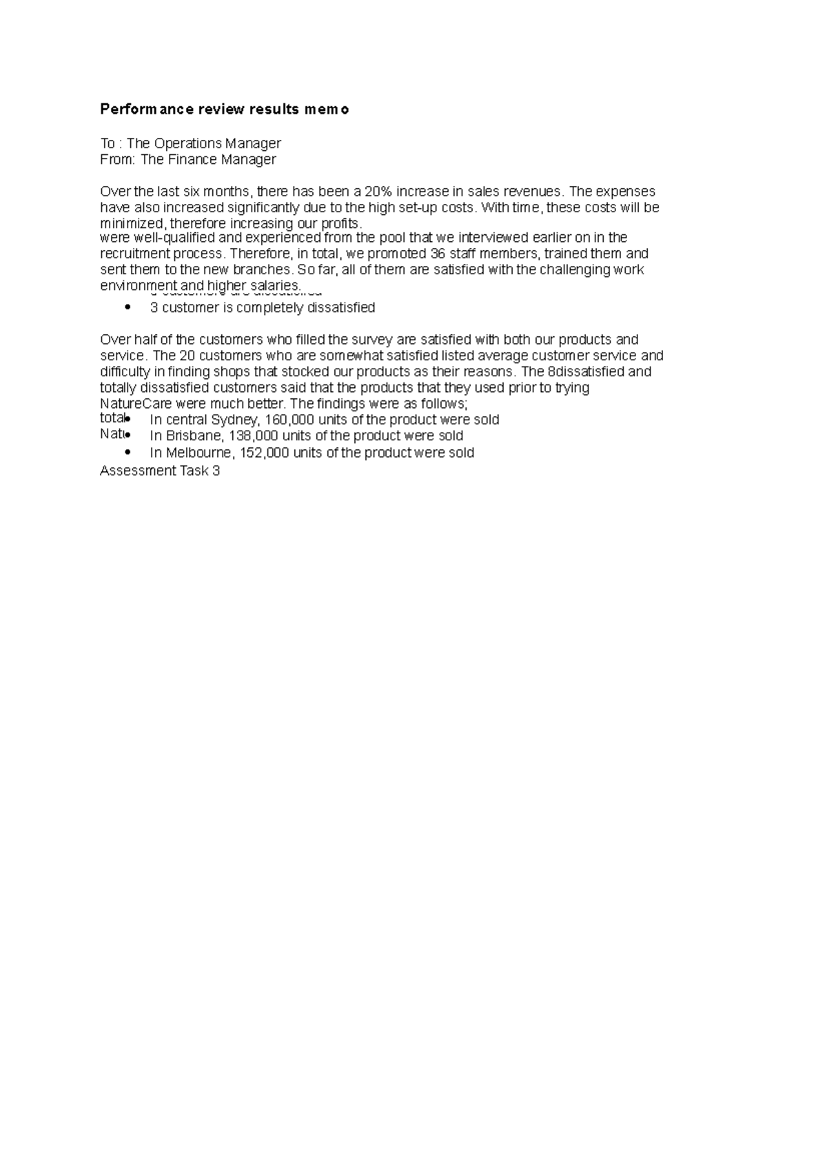 Assessment Task 3 part 3 - Assessment Task 3 A risk monitoring report ...