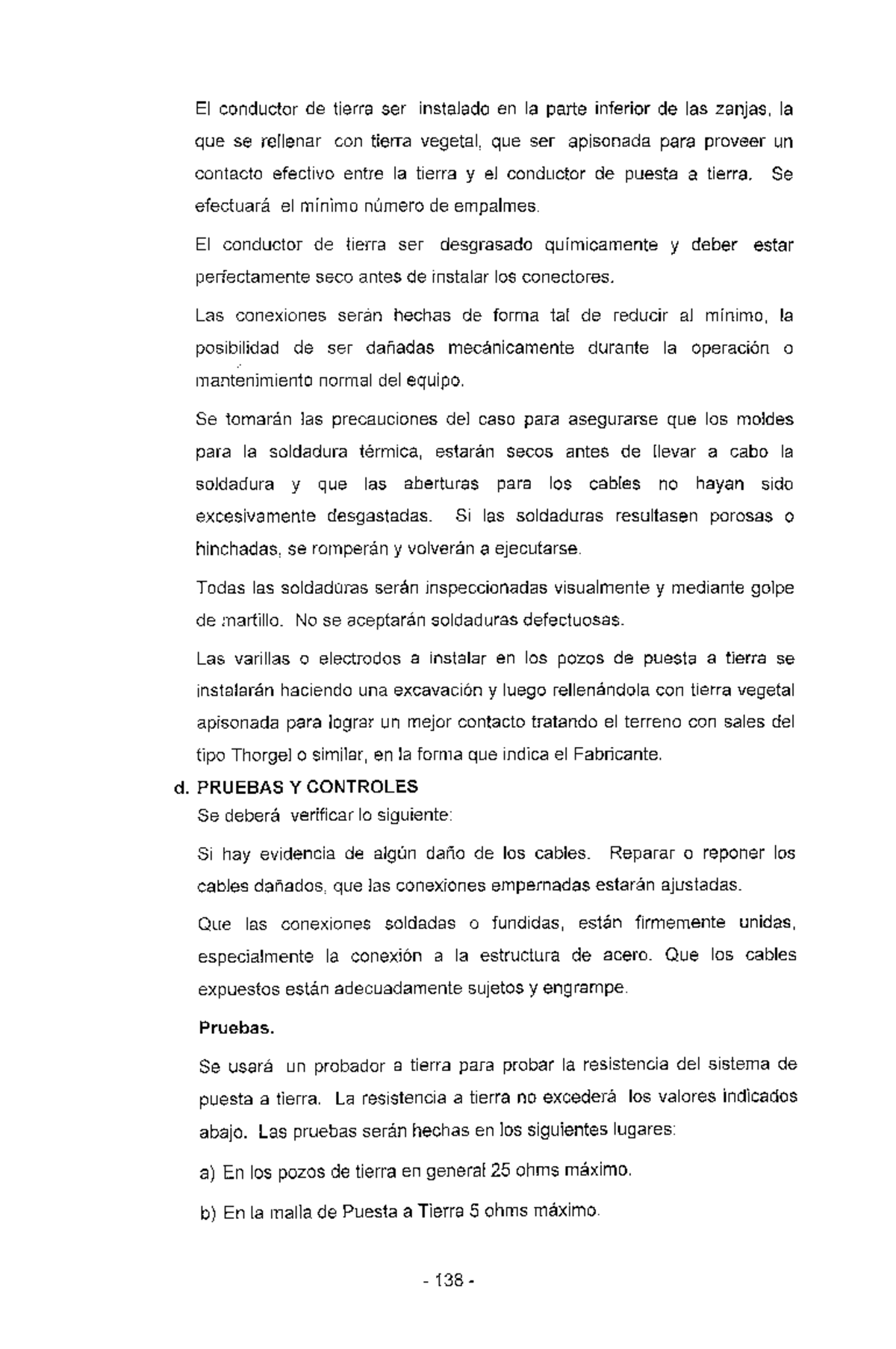 Sdsddsfs - fgdfgd - El conductor de tierra ser instalado en la parte ...