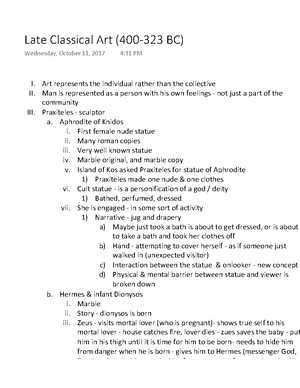 Greek Art High Classical Period (450-400 BC) - Warning: TT: undefined ...