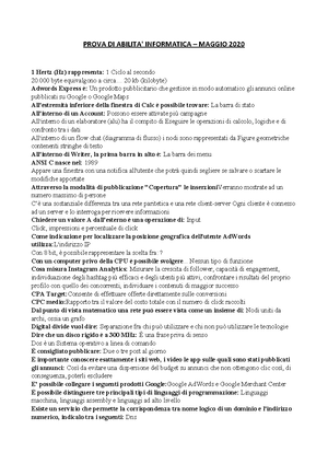 Modulo 6 - MODULO 6 A Quale tra le seguenti icone ti permette di unire e centrare il contenuto ...