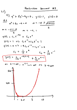 Handwritten Homework 4 - 3) 4.) 2. 2 2 6 i 2 2 R12 cos(37) C2 g e e t ...