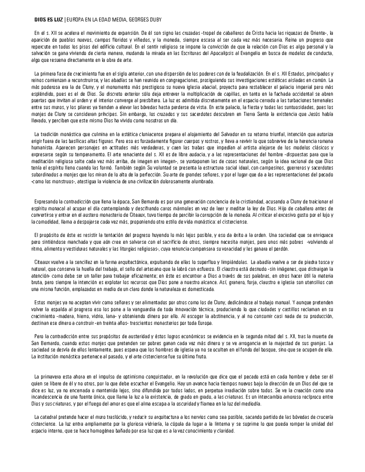 Dios Es Luz Europa En La Edad Media Geo - DIOS ES LUZ | EUROPA EN LA ...