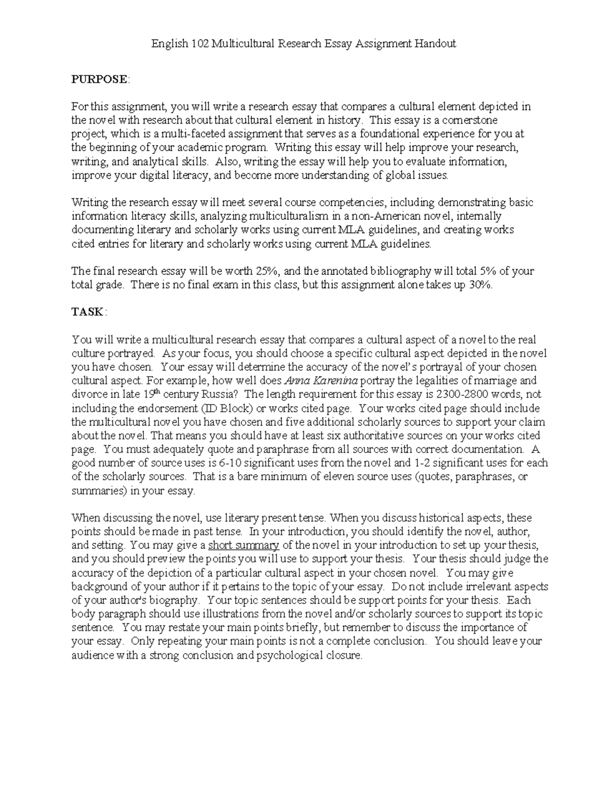 102 Summer Online Multicultural Project Details - English 102 ...