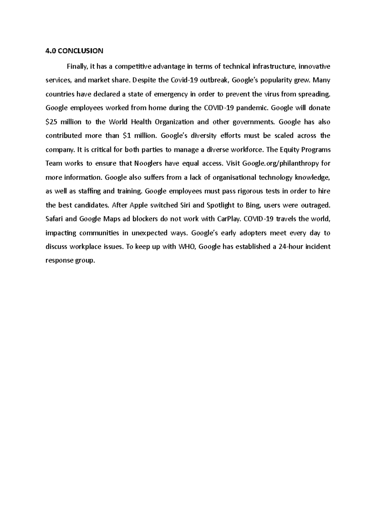 GCM - practice material for mgt420, conclusion - 4 CONCLUSION Finally ...