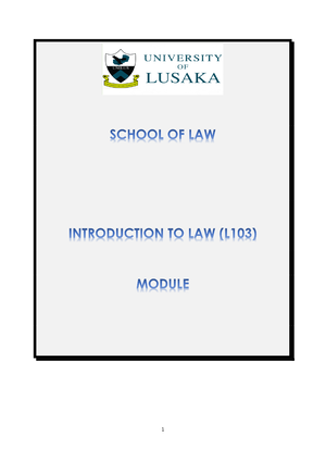 L103 2018 semester 1 Final exam - UNIVERSITY UNILUS OF LUSAKA SCHOOL OF ...