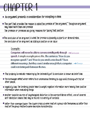 PHI Lecture chapter 2 exercises - Chapter 2 Exercises exercise 2- find hidden assumption 1 ...