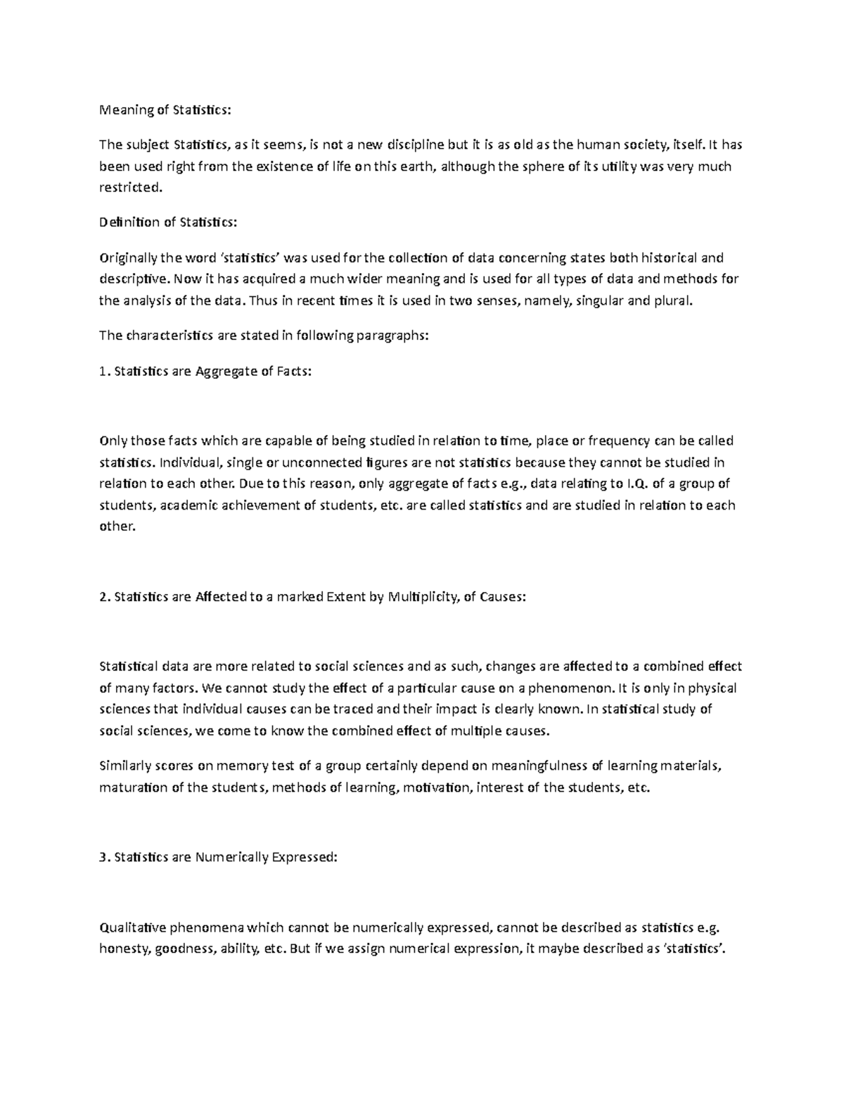 Statistics Features Concepts Meaning Of Statistics The Subject statistics-features-concepts-meaning-of-statistics-the-subject