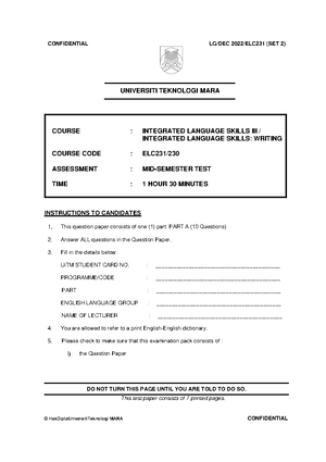 Individual Assignment MGT 162 - INDIVIDUAL ASSIGNMENT STUDENT SELF REFLECTION LEARNING JOURNAL ...