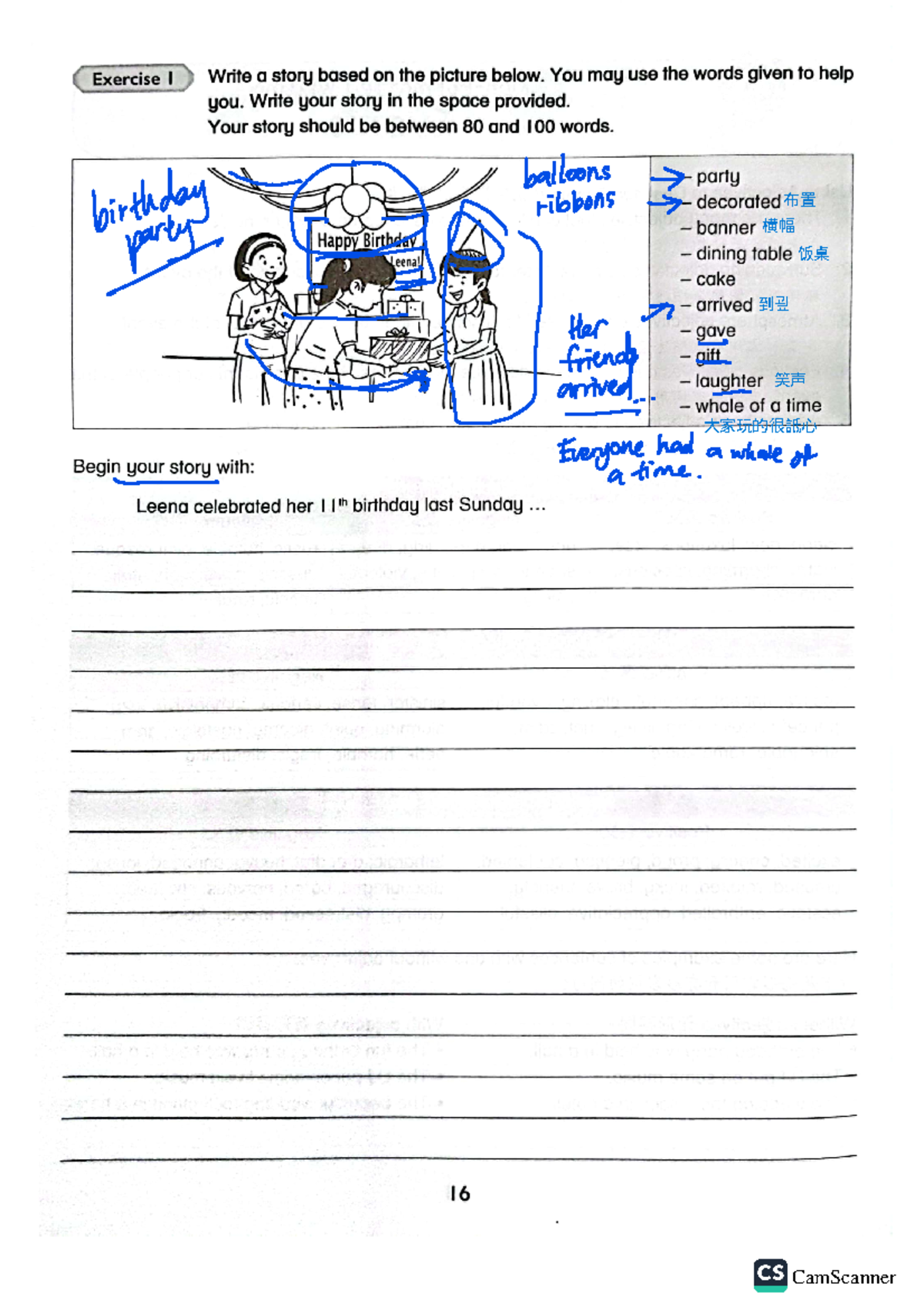 Writing Exercise - Picture Writing 4 - Exercise I Write a story based ...