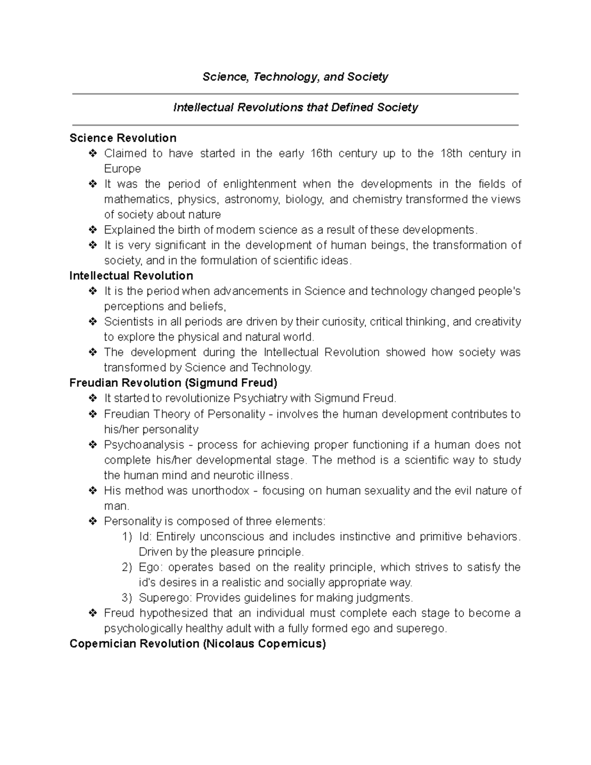 STS Midterm - ‎ ‎ ‎ ‎ ‎ ‎ - Science, Technology, and Society ...