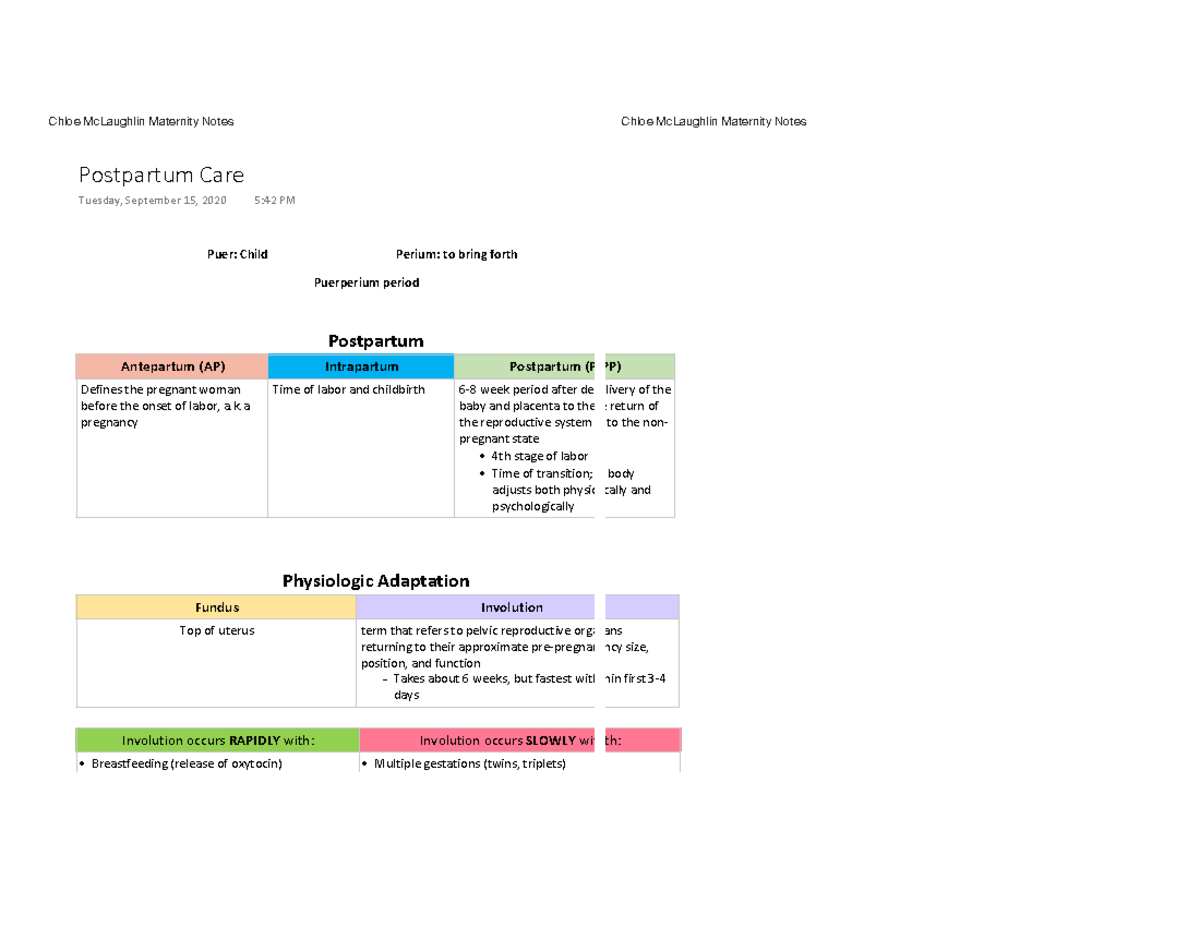 Module 2 - lecture notes - Puer: Child Perium: to bring forth ...