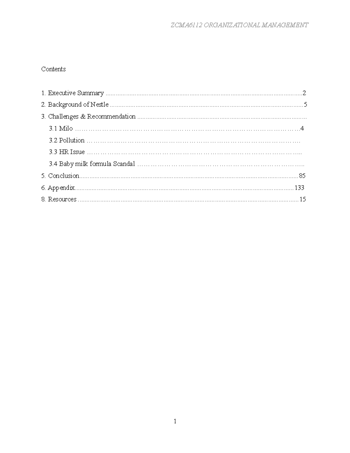 Group assignment - Banu - Contents Executive Summary - Studocu