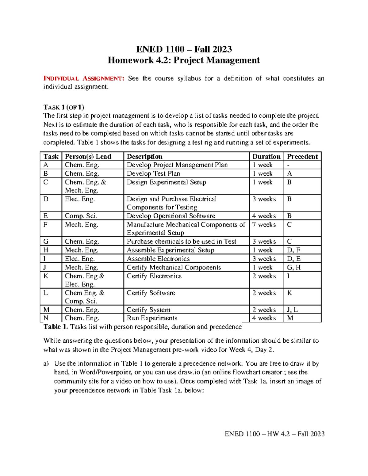 HW4p2 le2hb - sefsef - ENED 1100 – HW 4. 2 – Fall 2023 ENED 1100 – Fall ...