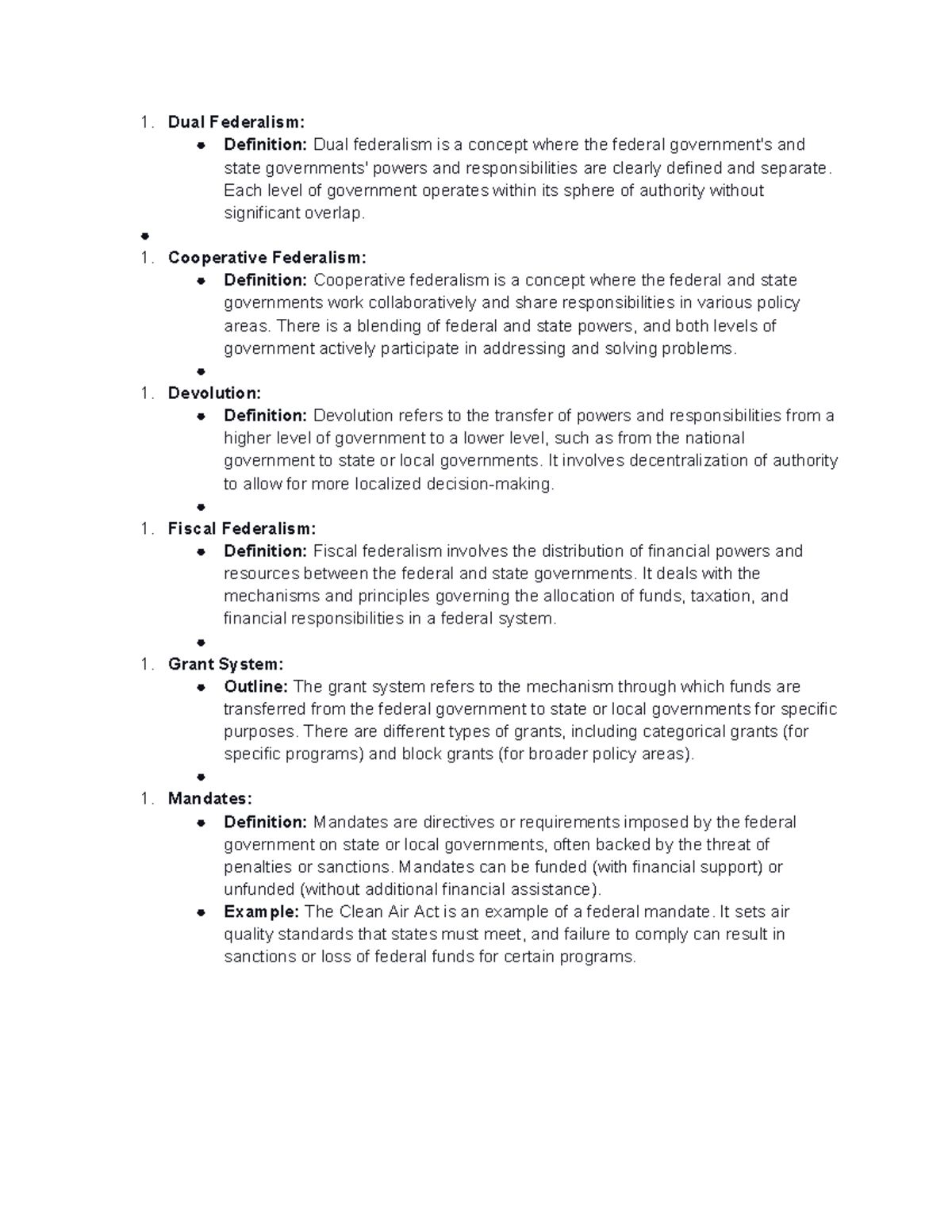 1 19 ap gov hw - h dLAJ 'picn;OAJc aojdcn;Aojc - Dual Federalism ...
