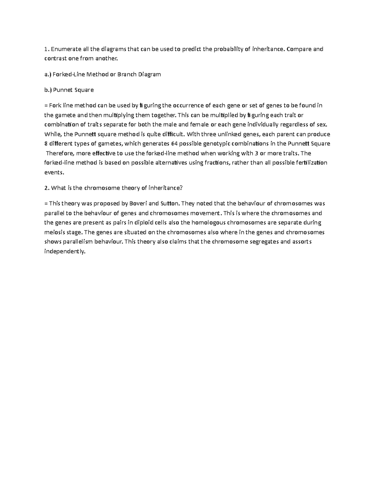 CYTO TASK 8 - ABOUT CYTOGENETIC - Enumerate all the diagrams that can ...