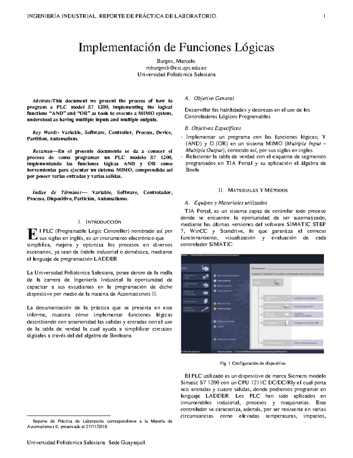 Reporte de practica de implementacion de funciones logicas - Warning: TT: undefined function: 32 ...