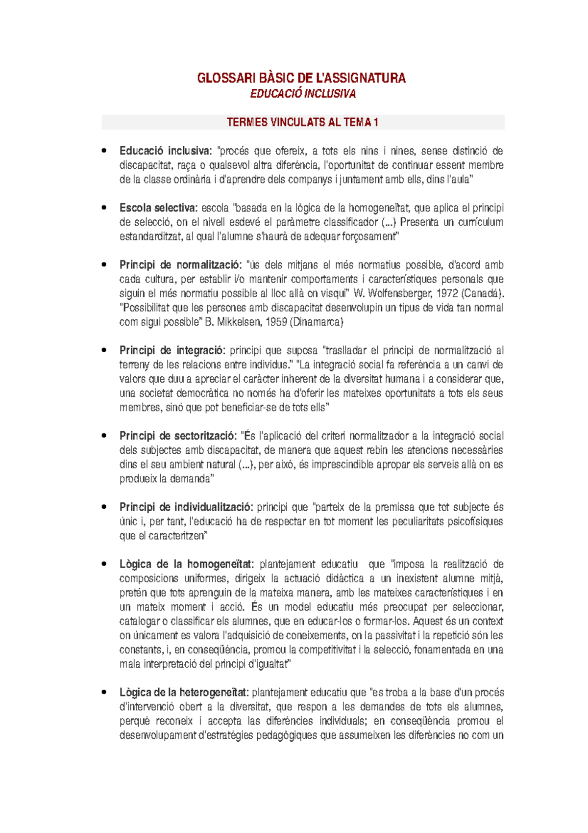 Glossari Inclusiva definitiu-1 - GLOSSARI BÀSIC DE L’ASSIGNATURA ...