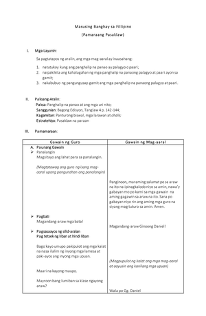 SEMI- Detailed Lesson PLAN - Republic of the Philippines Pangasinan State University SAN CARLOS ...