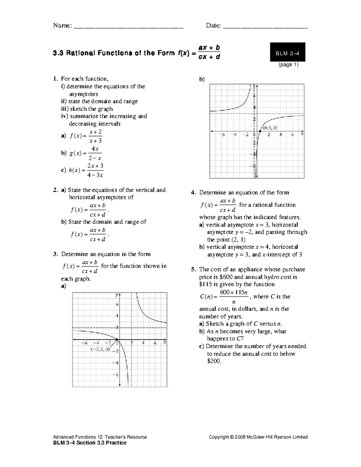BLM 3-4 Section 3.3 Practic - Accountancy - Studocu