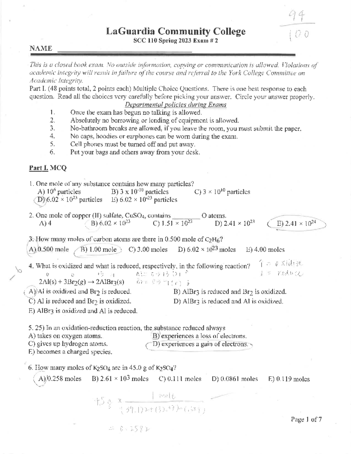 2022-23 SCC110 Lec Exam 2 - SCC 110 - Studocu