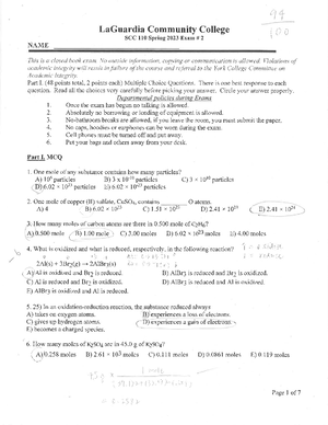 Lab exam review pt5 - SCC 110 - Lab 10 Test for Carbohydrates: Charring ...