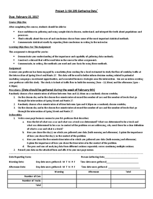 Business Memo ISA 205 Project One - MEMO To: Dr. Ismael Talke From ...