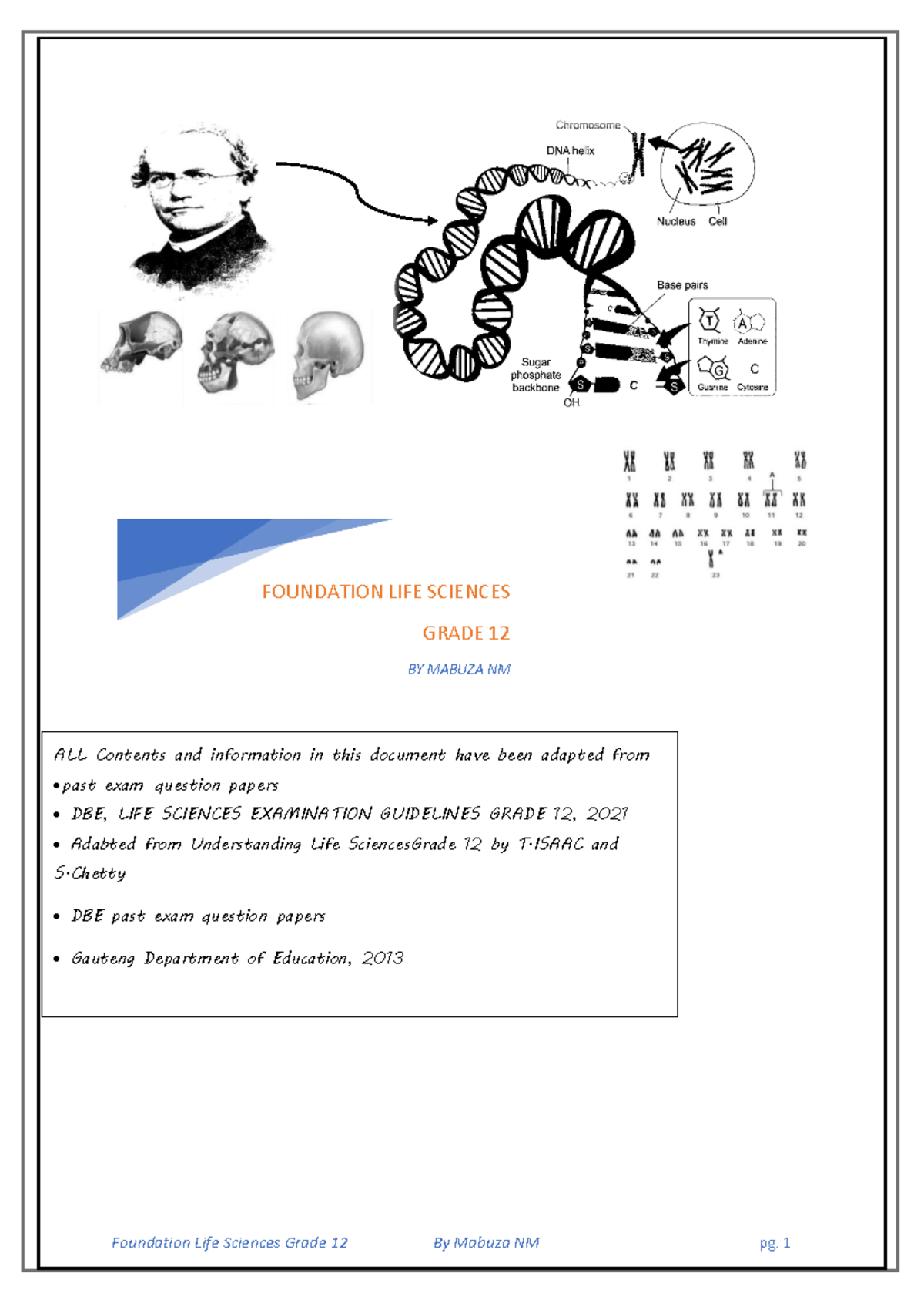Genetics Notes TERM 2-2 - FOUNDATION LIFE SCIENCES GRADE 12 BY MABUZA ...