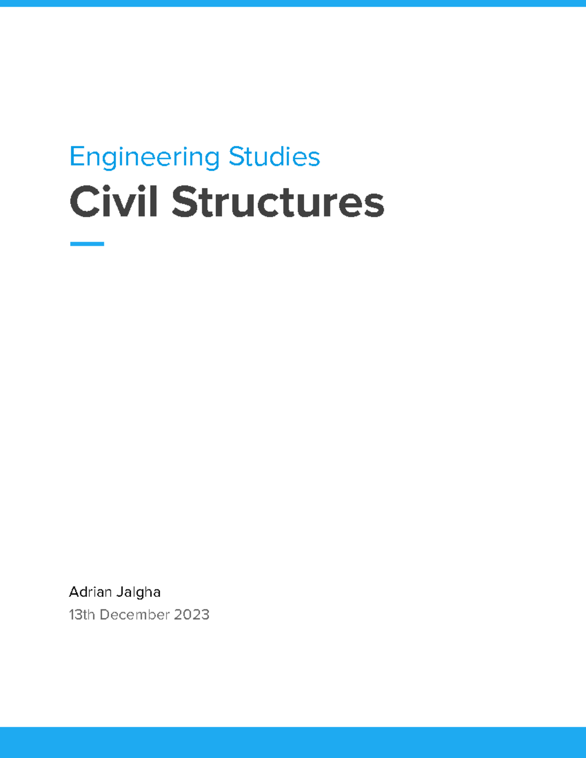 Engineering Studies HSC Task 1 - Civil Structures report - Engineering ...