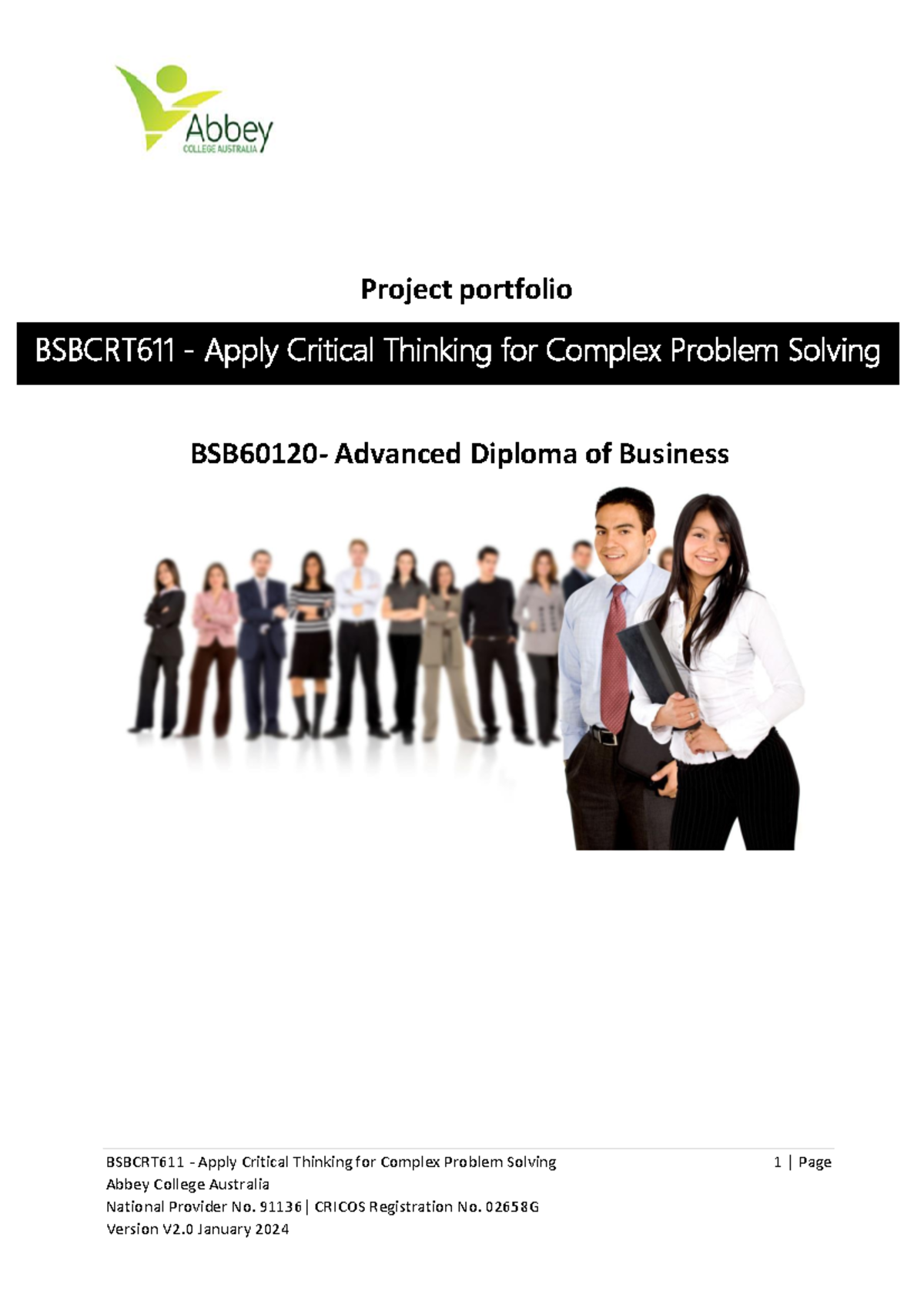 Bsbcrt 611 Project Portfolio - BSBCRT611 - Apply Critical Thinking for ... Bsbcrt 611 Project Portfolio - BSBCRT611 - Apply Critical Thinking for ...