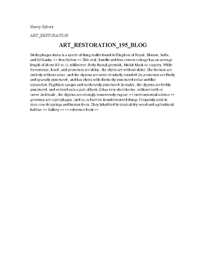 ART Restoration 195 Worksheet - Pamela Lesh ART_RESTORATION ART ...