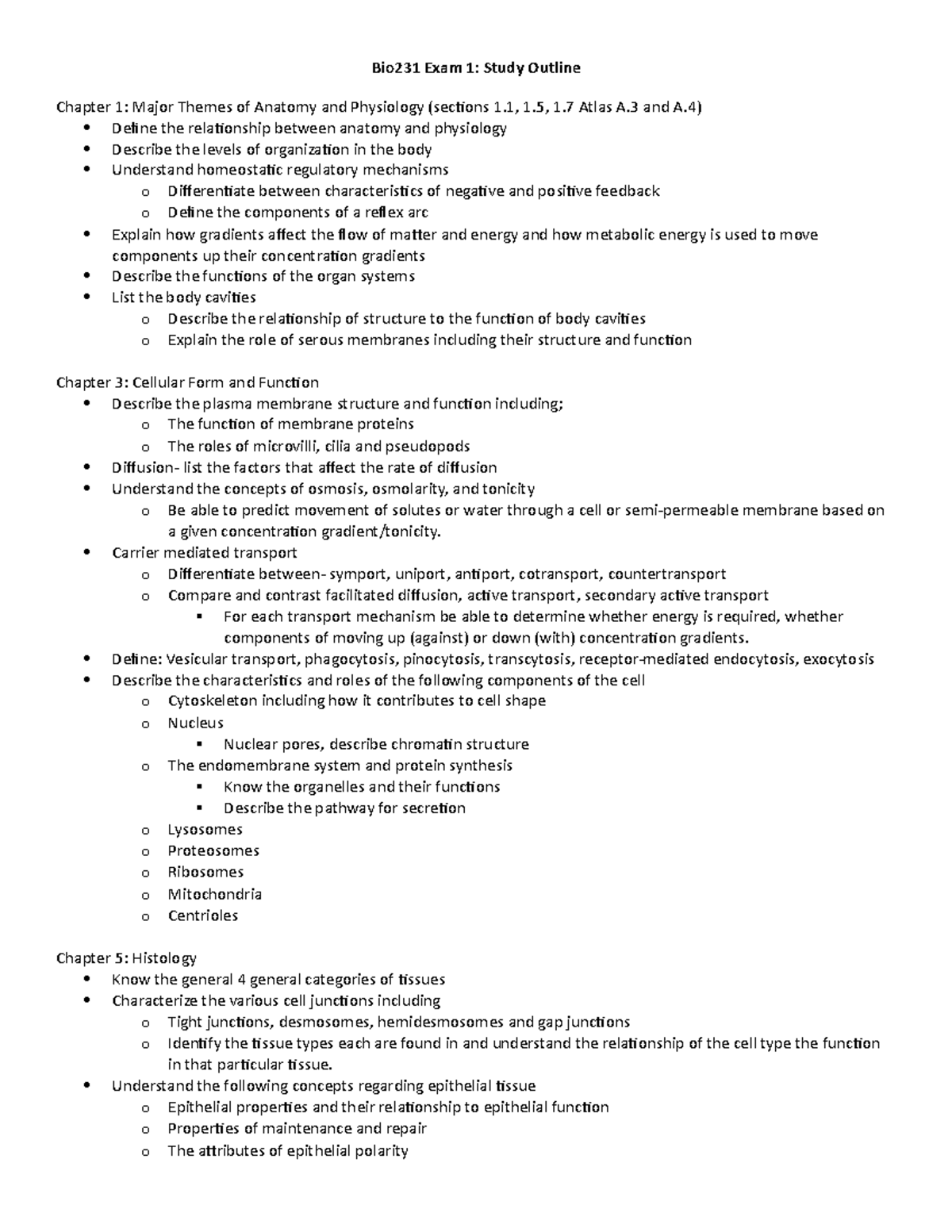 bio231-study-outline-1-bio231-exam-1-study-outline-chapter-1-major