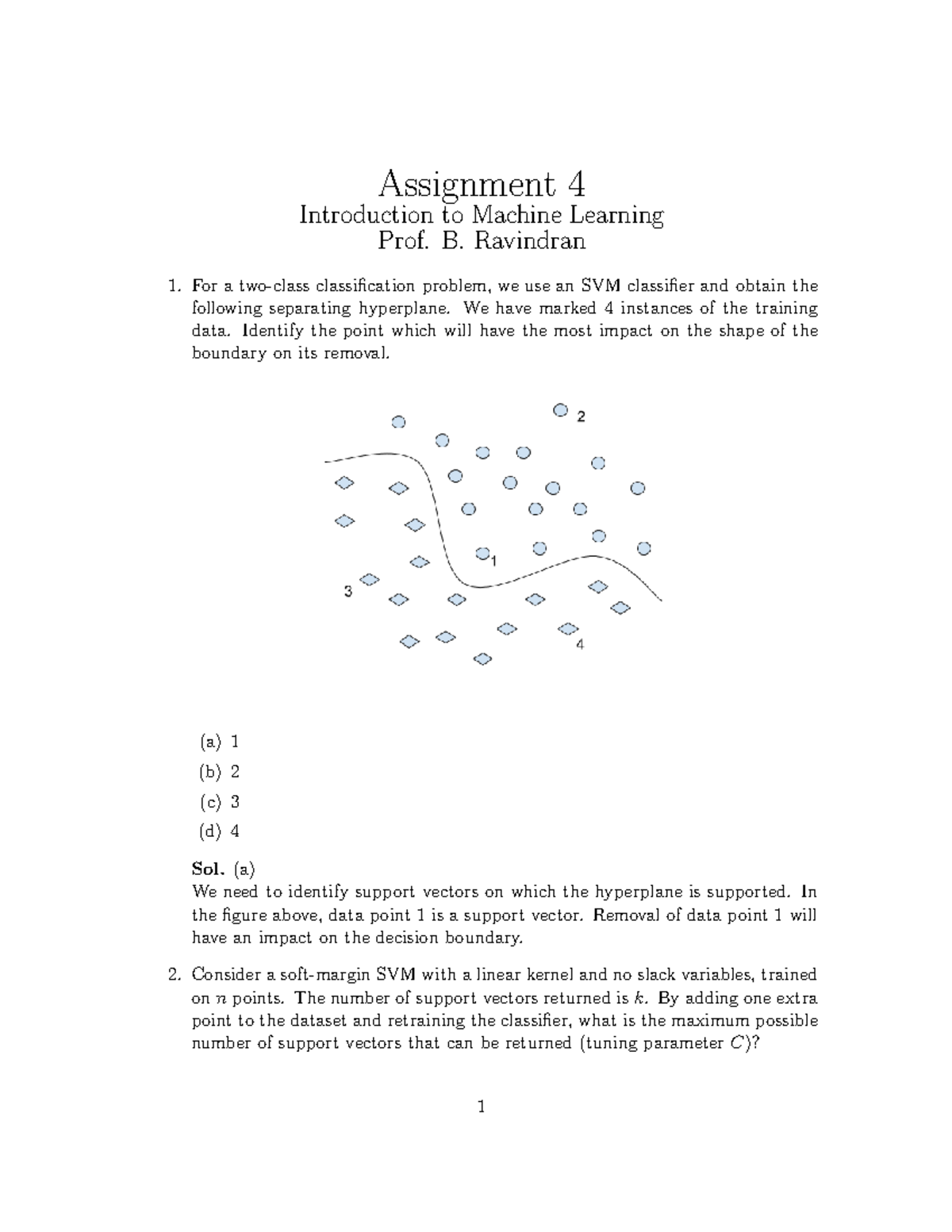 A4-ML-2024 - Summary Introduction to Machine Learning - Assignment 4 ...