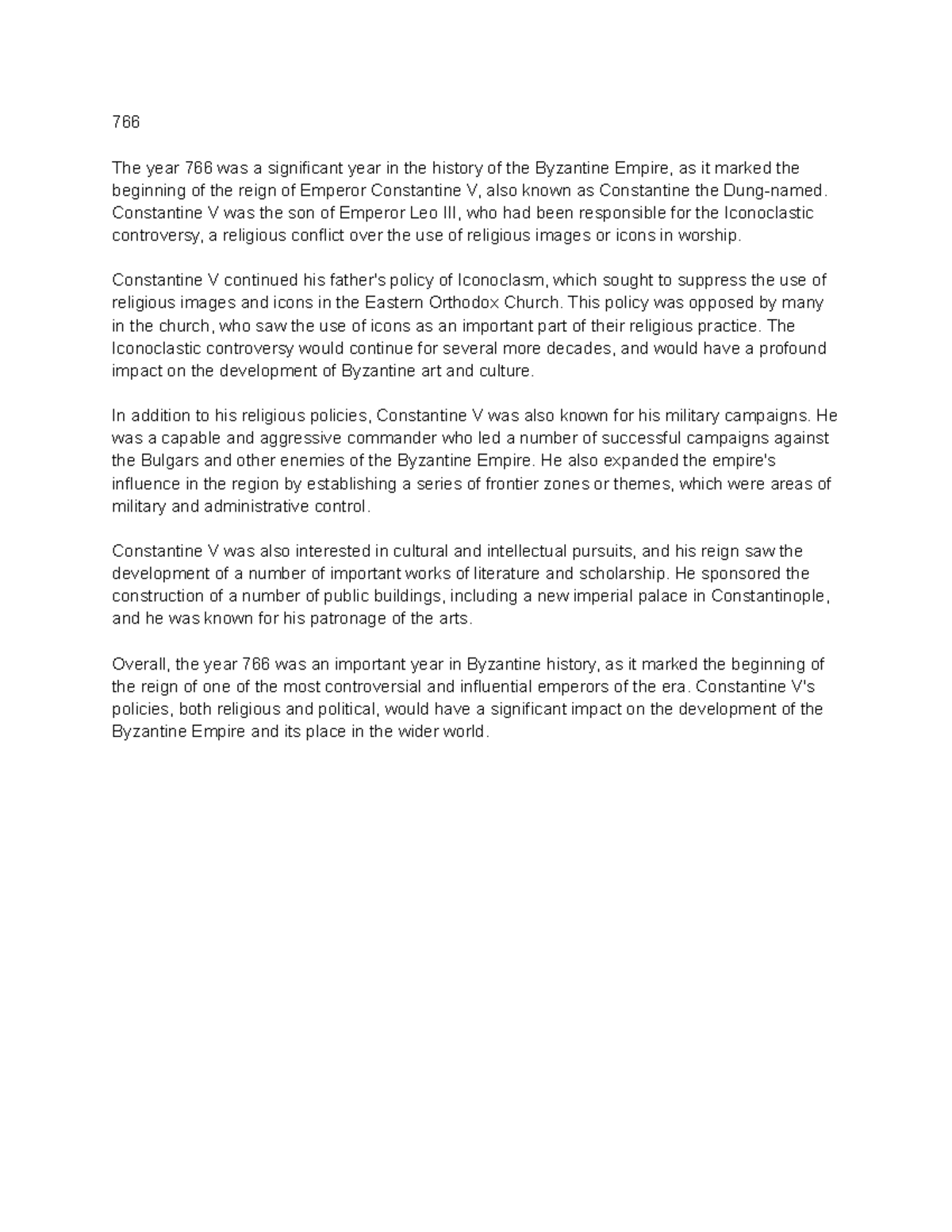 703 (53) - Facts - 766 The year 766 was a significant year in the ...