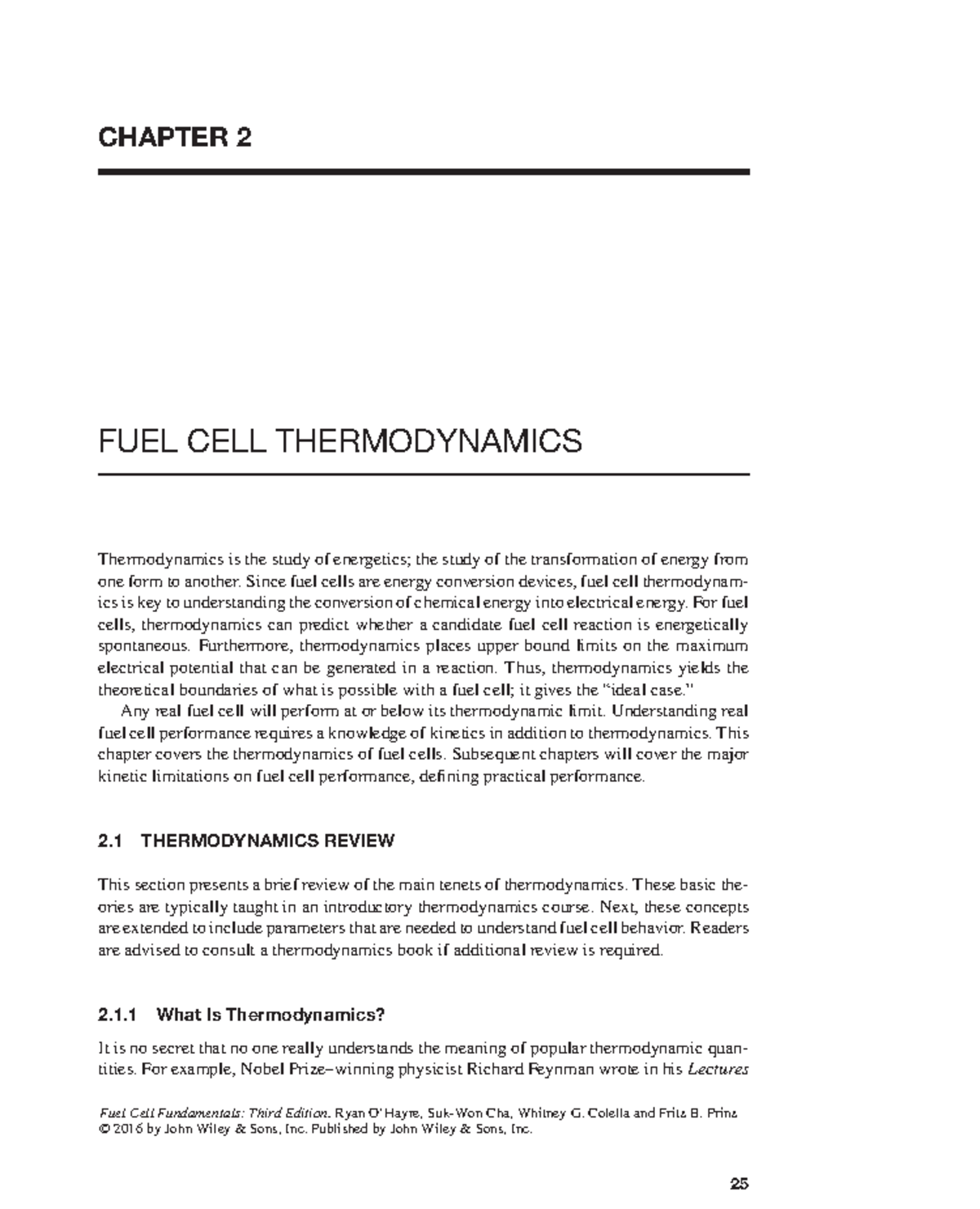 Chapter 2 fuel cell thermodynamics 2016 - CHAPTER 2 FUEL CELL ...