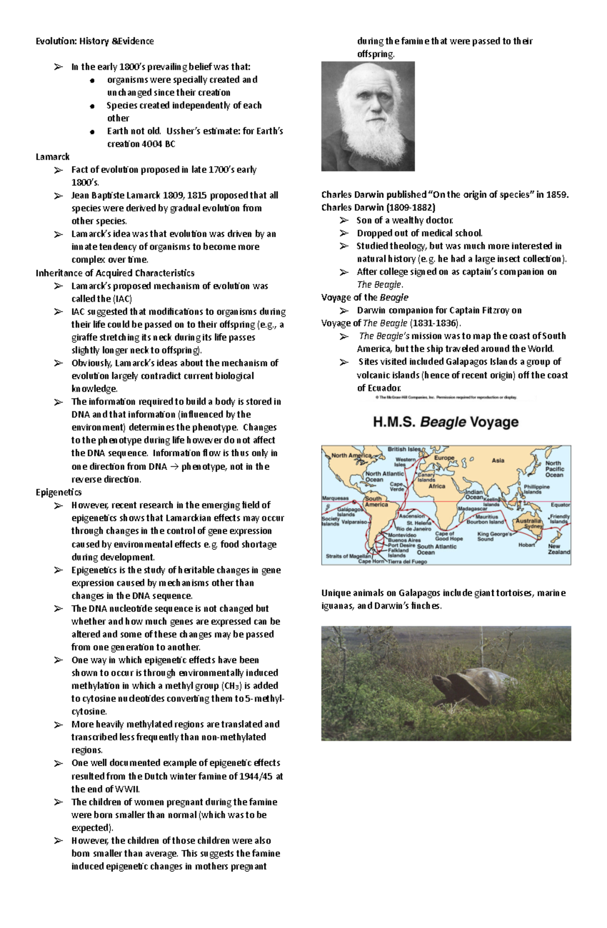 Zoology - Evolution - Evolu on: History during the famine that were ...