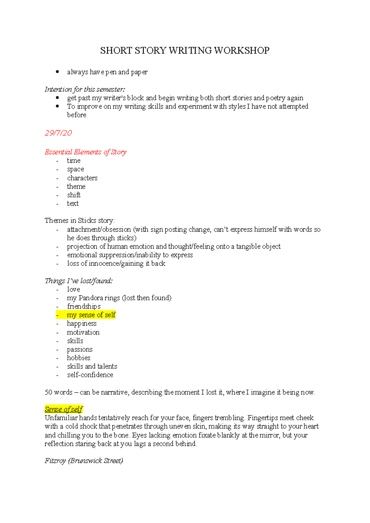 Short Story Writing Workshop - SHORT STORY WRITING WORKSHOP always have ...