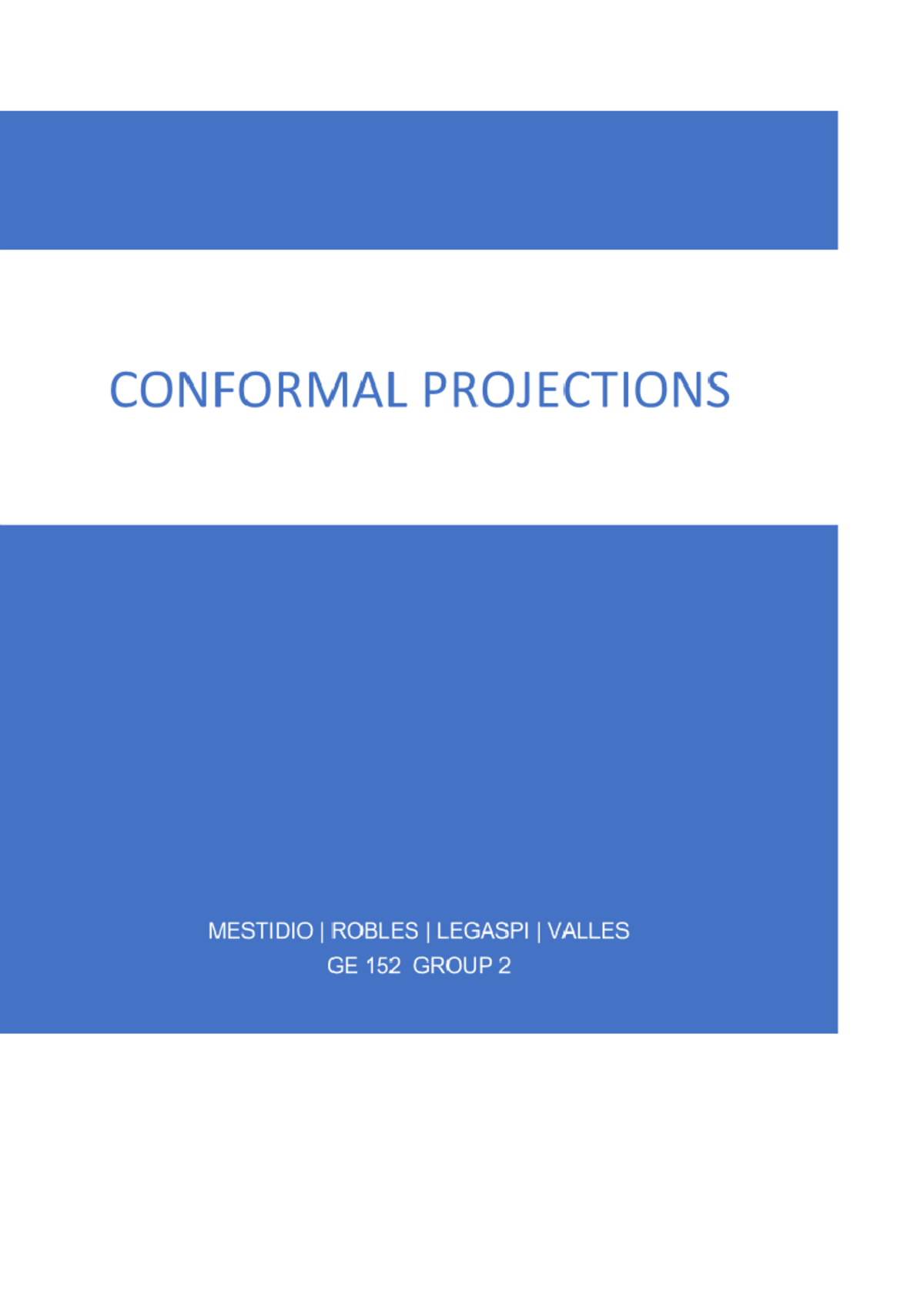 02 - Conformal Projections - LAMBERT CONIC CONFORMAL PROJECTION The ...