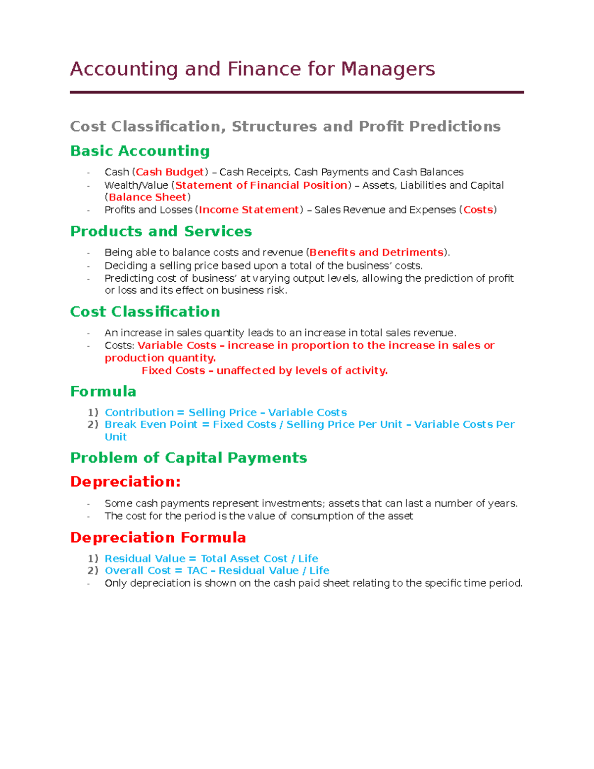 Cost Classification (12) - Accounting and Finance for Managers Cost ...