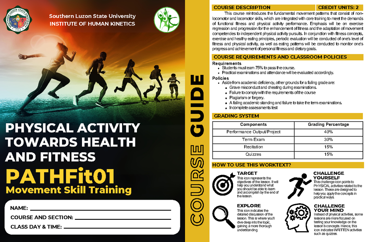 Pathfit 01 Prelim Worktext 1 - TOWARDS HEALTH AND FITNESS PHYSICAL ...