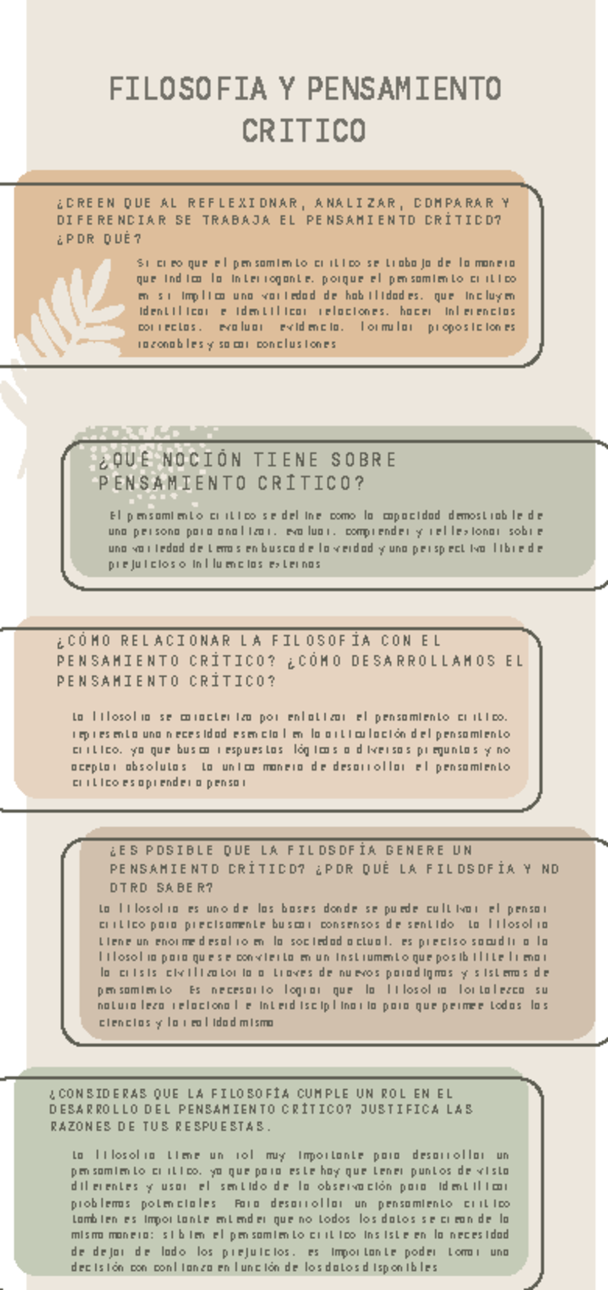 Filosofia y pensamiento critico - FILOSOFIA Y PENSAMIENTO CRITICO ¿ C R ...