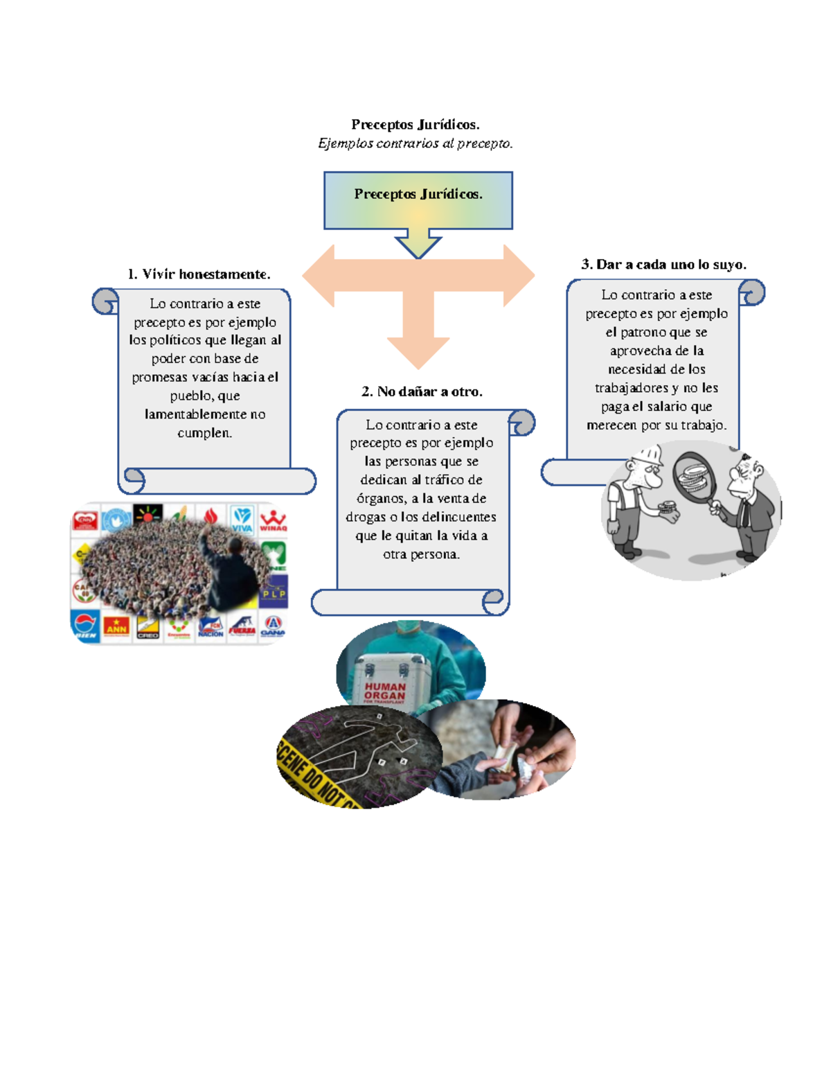 Los Preceptos Jurídicos - Ejemplos contrarios al precepto. Preceptos ...