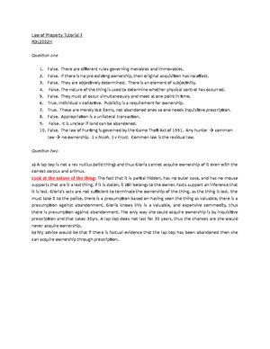 Tutorial Four 2022 - Read the following fact set and answer the ...