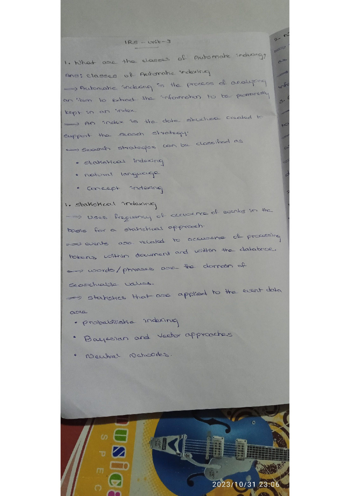 Irs unit-3 imp mid - Notes - e 1. What are the classes of Automatic ...