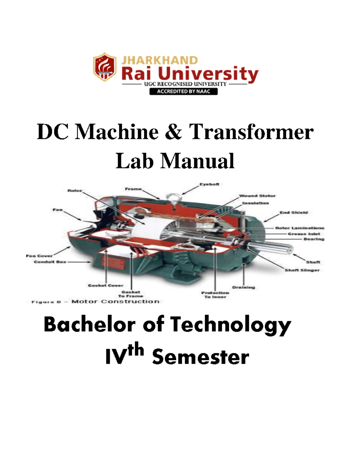LAB Manual DC Machine & Transformer-B - DC Machine & Transformer Lab ...