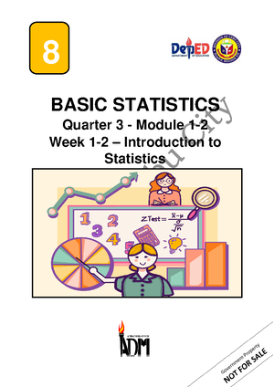 Q4 W3-4 M3-4 Basic-Statistics SSPElectives - 8 BASIC STATISTICS Quarter ...