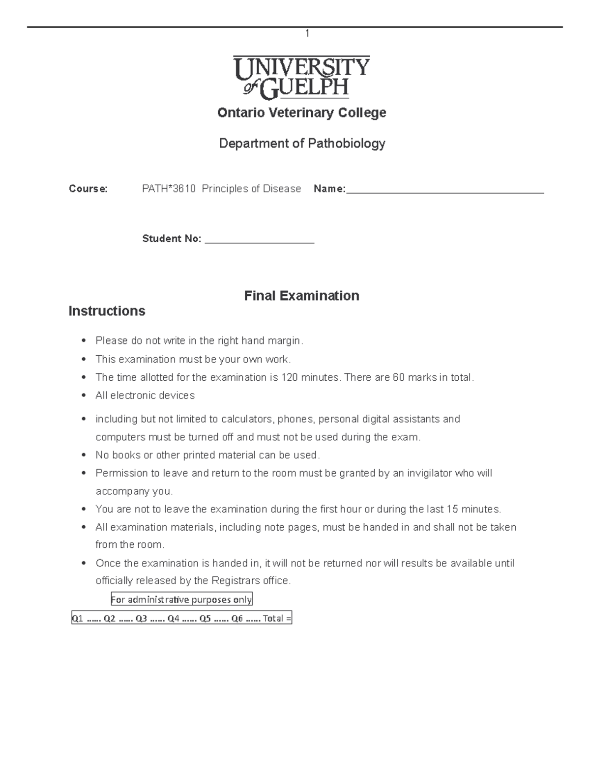 Final Exam - 1 Q1 ...... Q2 ...... Q3 ...... Q4 ...... Q5 ...... Q6 ...