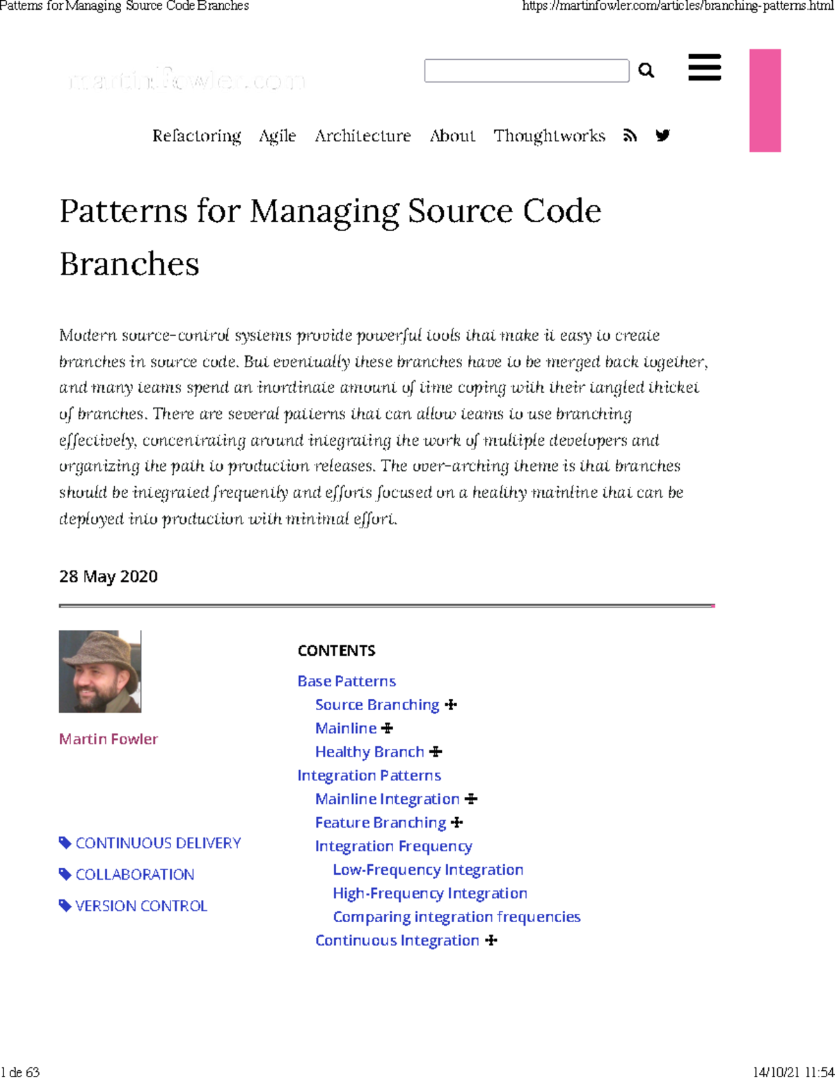 Patterns for Managing Source Code Branches - Desconocido ...