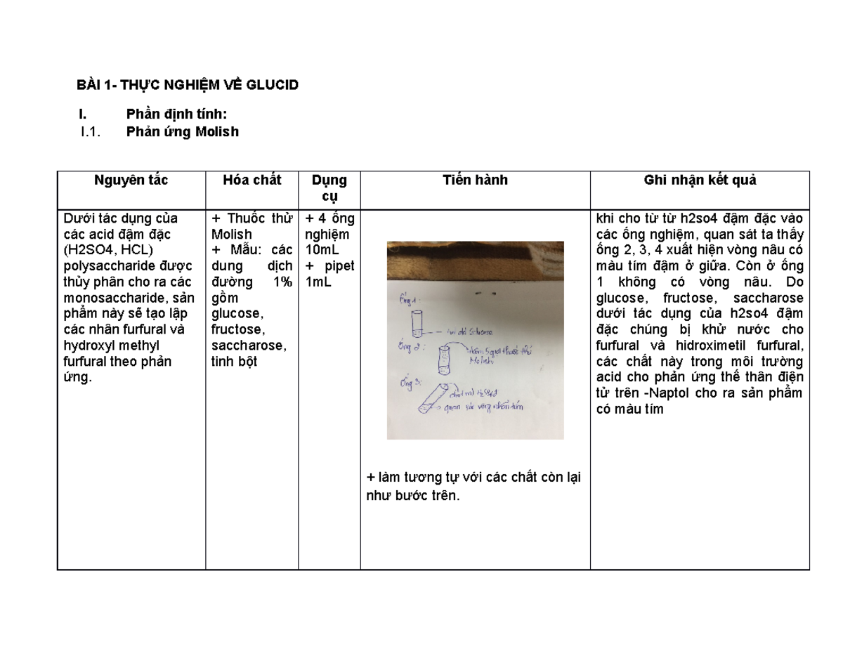 Kiến thức về phản ứng molish đầy đủ và chi tiết nhất